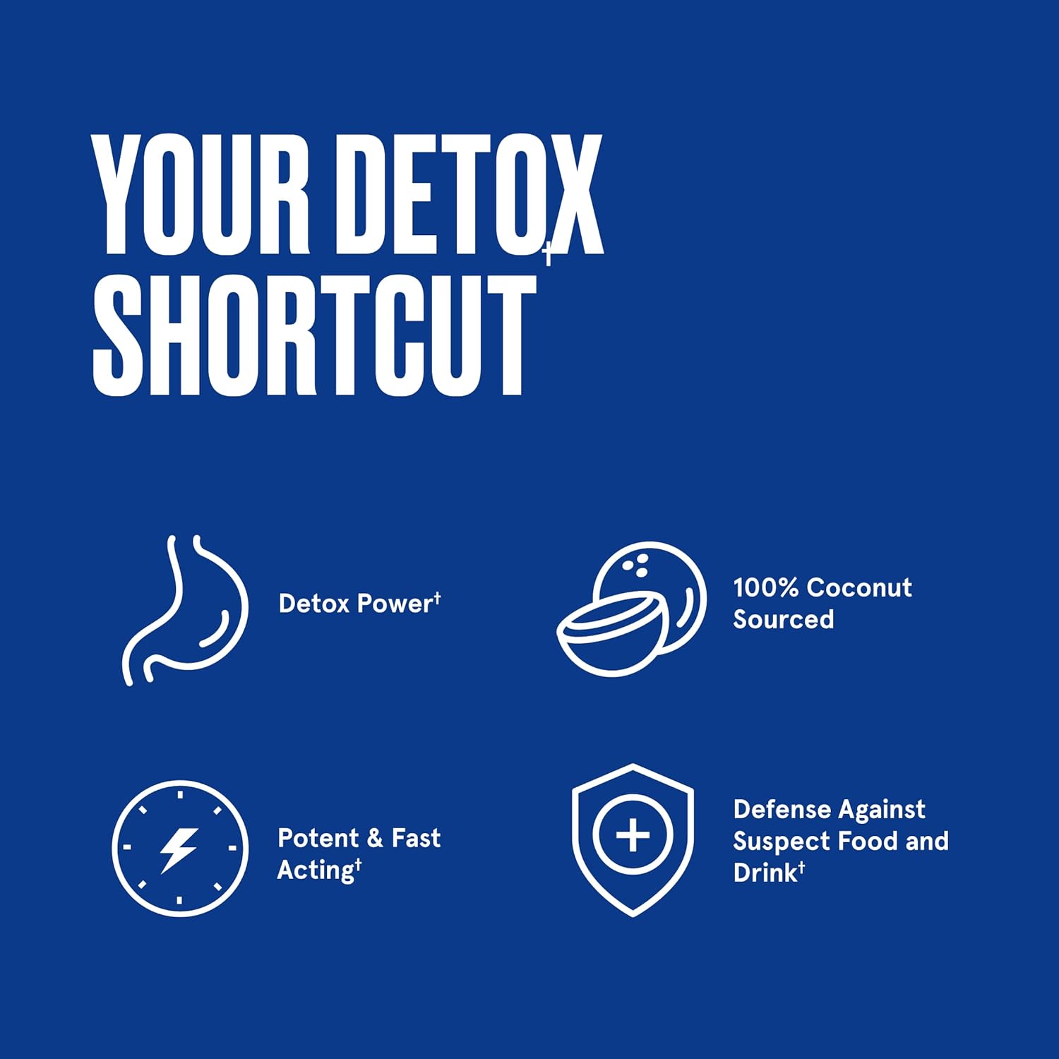 Organic Coconut Activated Charcoal Capsules for Gas and Bloating